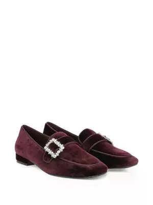 TOSCA BLU Adele Crystal-buckle Loafers