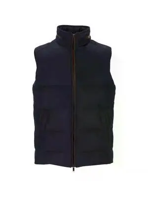 Al Duca D'aosta Quilted Padded Gilet - Blue