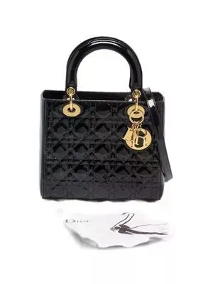 Dior 2015 Medium Lady Cannage Tote Bag