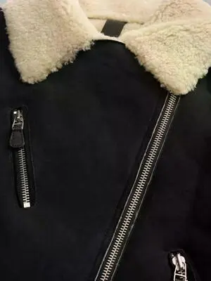 BLAUER. Candor Shearling-trim Puffer-sleeve Jacket