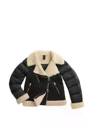 BLAUER. Candor Shearling-trim Puffer-sleeve Jacket