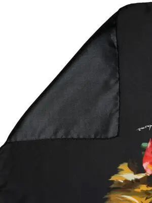 Dolce & Gabbana Tropical Sunset Square Scarf - Black