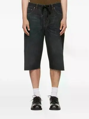 MAISON MARGIELA Drawstring-waist Denim Shorts - Black