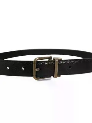 Dolce & Gabbana Pebbled Leather Belt