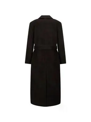 AMOMENTO Single-breasted Belted Coat