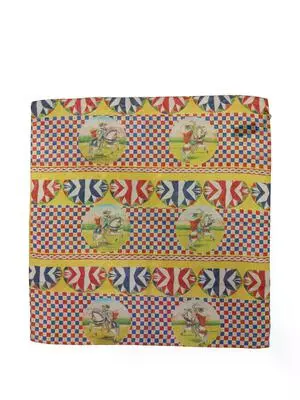 Dolce & Gabbana Carretto-print Silk Scarf - Yellow