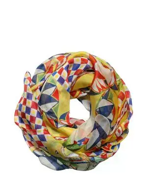 Dolce & Gabbana Carretto-print Silk Scarf