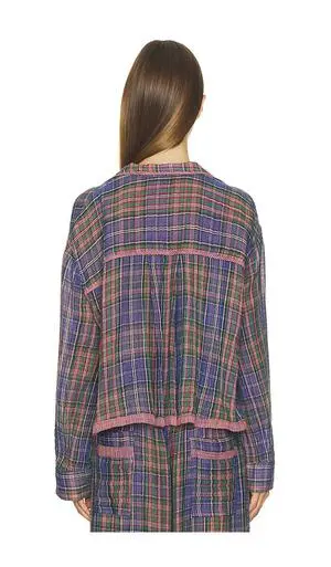Free People X Intimately Fp One And Done Pj Shirt In Blue