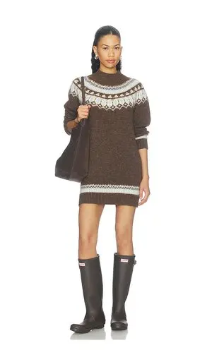 Heartloom Roxas Dress In Brown - Walnut