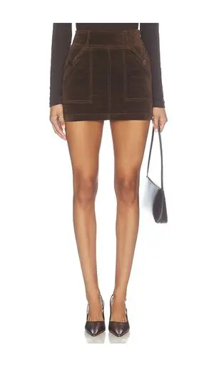Heartloom Bree Skirt In Chocolate - Espresso