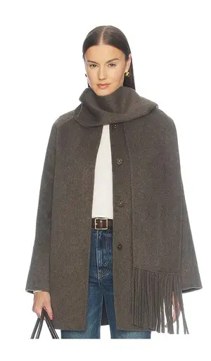 Heartloom Luka Coat In Grey - Bark