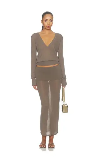 GEEL X Amanda Top In Grey