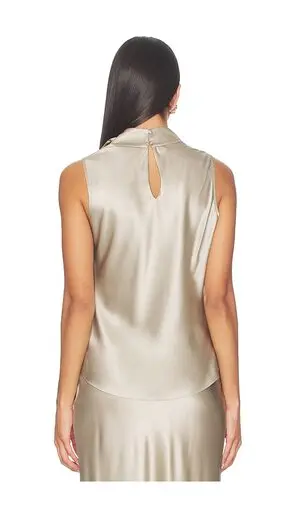 Veronica Beard Tam Top In Light Grey