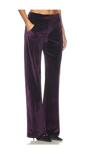 Amanda Uprichard Saddler Pant In Purple