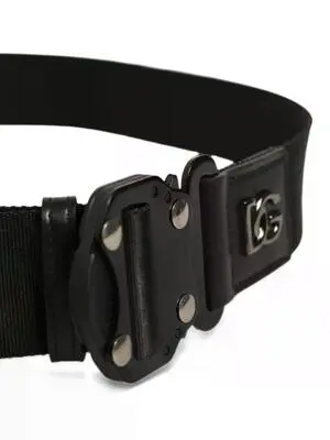 Dolce & Gabbana Logo Plaque Buckle Belt