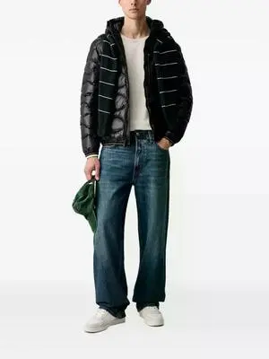 BLAUER. Wave-quilted Hooded Jacket - Black