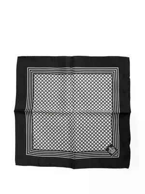 Dolce & Gabbana Geometric-pattern Pocket Square - Black