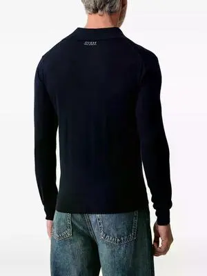 Guess Tech Stretch Polo Sweater - Blue