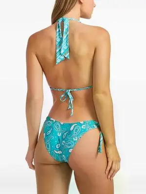 Seafolly Paisley-print Halterneck Bikini Top