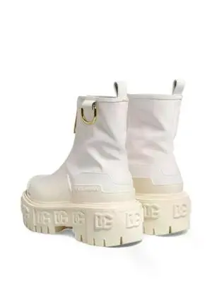 Dolce & Gabbana Logo-plaque Ankle Boots