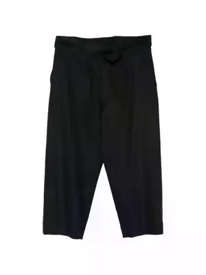 Plan C Belt-loops Palazzo Pants - Blue