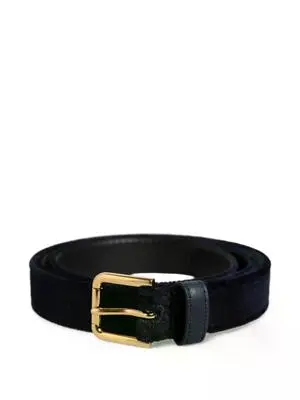 Dolce & Gabbana Velvet Buckle Belt - Blue