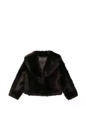 BLANCHA Wide-lapel Jacket - Brown