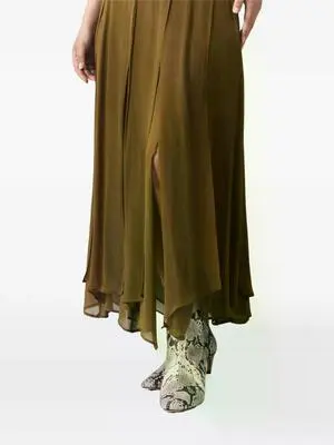 Marella Mllzattera Panelled Handkerchief-hem Midi Skirt