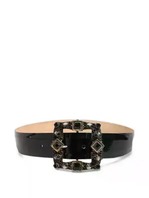 Dolce & Gabbana Crystal-embellished Studded Belt - Black