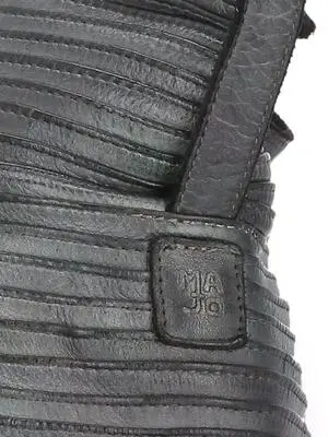 Maje Textured Leather Shoulder Bag