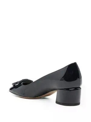 FERRAGAMO Mara Leather Pumps - Blue