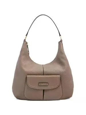 THE BRIDGE Front-pocket Leather Shoulder Bag - Neutrals
