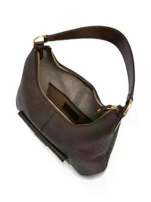 THE BRIDGE Martina Front-pocket Leather Shoulder Bag