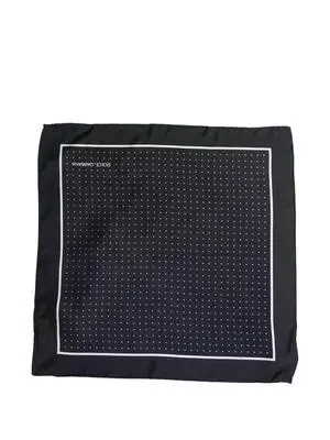 Dolce & Gabbana Polka-dot Silk Pocket Square - Black