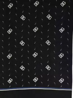 Dolce & Gabbana Logo-print Fringed Scarf