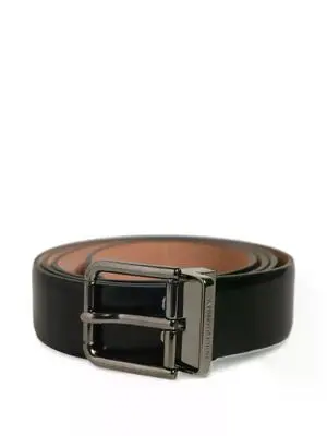 Dolce & Gabbana Logo-engraved Buckle Belt - Black