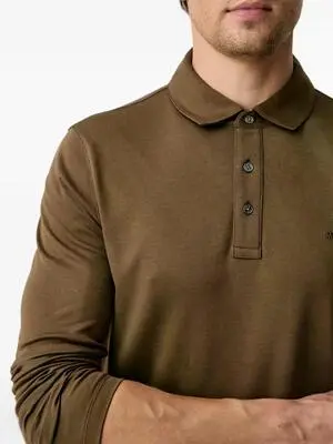 Michael Kors Cotton Long-sleeve Polo Shirt