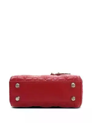Dior 2021 Dioramour Micro Lambskin Cannage Lady Satchel