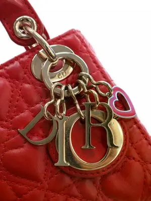 Dior 2021 Dioramour Micro Lambskin Cannage Lady Satchel