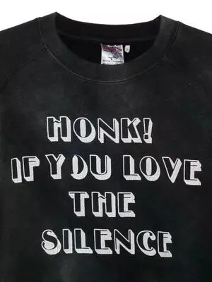 Deus Ex Machina Slogan-print Raglan-sleeve Sweater