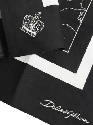 Dolce & Gabbana Floral-print Silk Scarf