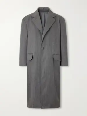 STOFFA Wool-twill Coat - Gray