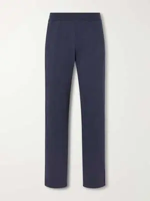 John Elliott Straight-leg Cotton-jersey Sweatpants - Navy