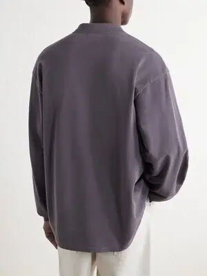 John Elliott Oversized Cotton-piqué Polo Shirt - Gray