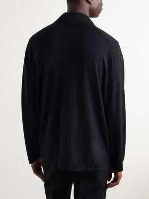 SAMAN AMEL Carlo Cashmere And Silk-blend Shirt