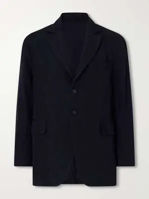 KAPTAIN SUNSHINE Cashmere And Linen-blend Gabardine Suit Jacket - Black