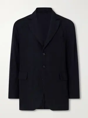 KAPTAIN SUNSHINE Cashmere And Linen-blend Gabardine Suit Jacket - Black