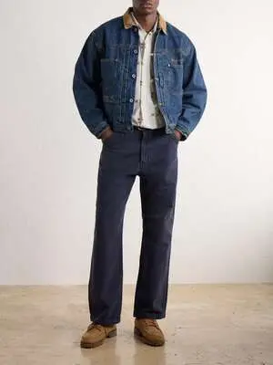 HUMAN MADE Straight-leg Cotton-canvas Trousers