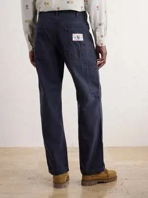 HUMAN MADE Straight-leg Cotton-canvas Trousers