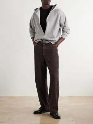 FRAME Cotton-jersey Zip-up Hoodie